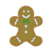 Gingerbread Man Machine Embroidery Design, Small Applique and Filled ...