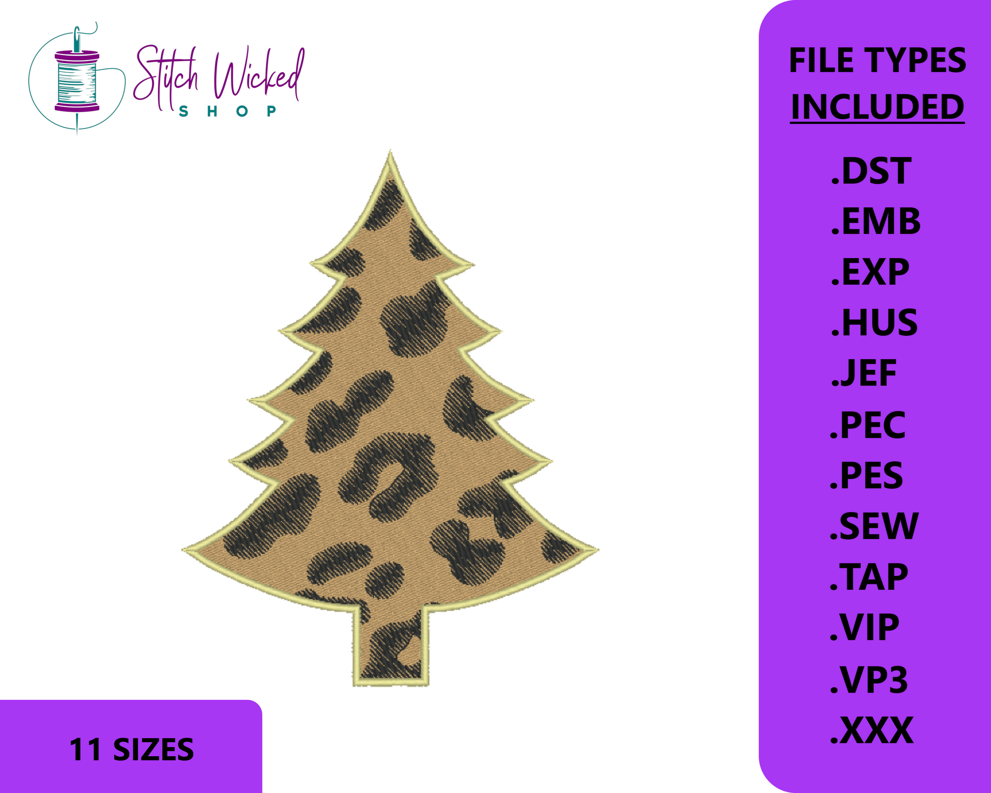 Leopard Print Christmas Tree